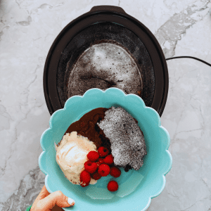 Slow Cooker Chocolate Self-Saucing Pudding - Stacey Clare