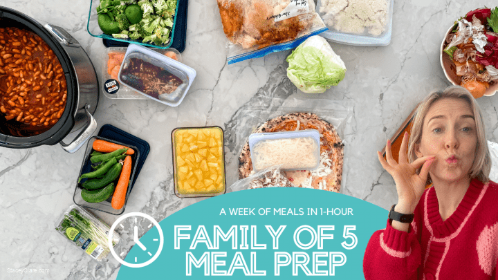 Healthy Meal Prep For The Week - Family of 5 - Week 1 - Stacey Clare
