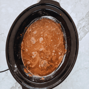 Slow Cooker Chocolate Self-Saucing Pudding - Stacey Clare