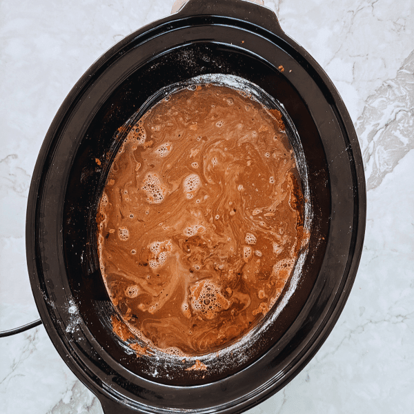 Slow Cooker Chocolate Self-Saucing Pudding - Stacey Clare