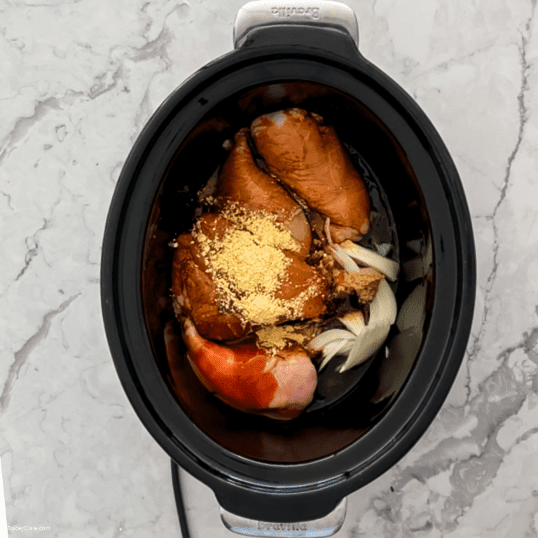 Slow Cooker Honey Soy Chicken Noodles - Stacey Clare